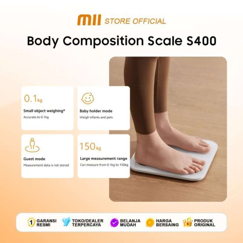 Promo Xiaomi Body Composition Scale S400 Diskon 23% Di Seller Leomord Store - Kebon Kacang, Kota ...