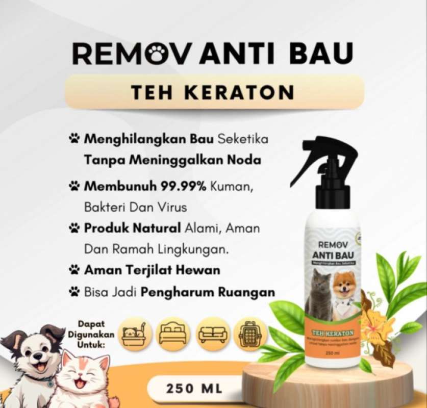 Jual Remov Odor Spray Anti Bau Tidak Sedap Untuk Kandang, Sofa, Ruangan ...