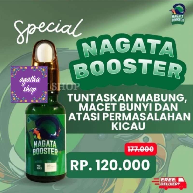 Promo Nagata Booster - Vitamin Burung Tuntaskan Mabung Diskon 23% Di ...