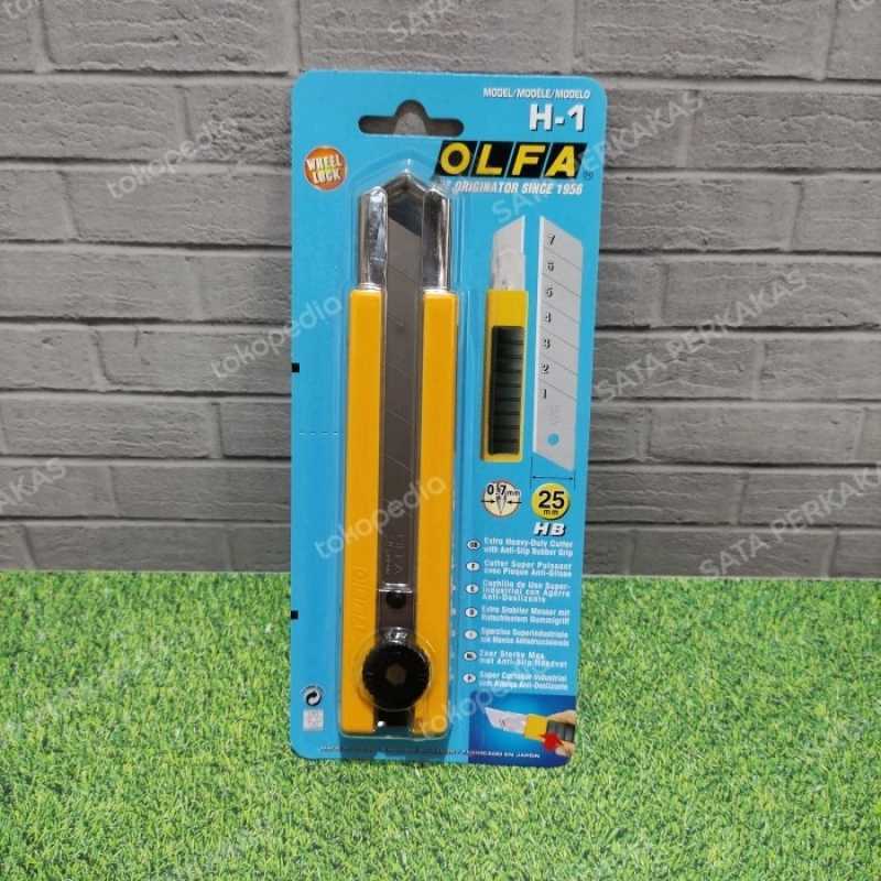Promo Pisau Cutter Knife 25mm Snap-off Blade Cutter H-1 Olfa Diskon 23% Di Seller Skala Store ...