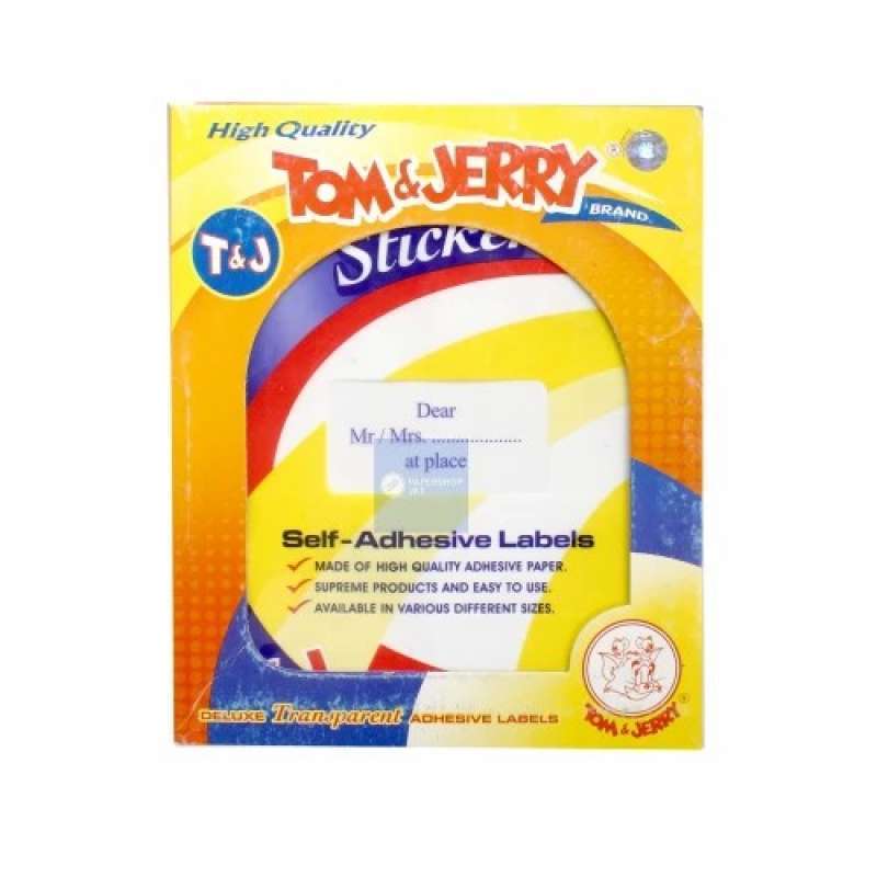 Promo Label Stiker Tom & Jerry 103 Transparan (1box : 25 Set = 3.000 ...