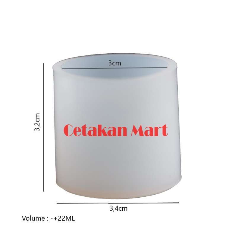 Jual Cmart Cetakan Silikon Resin Epoxy Craft Diy Lilin Tabung Silinder ...