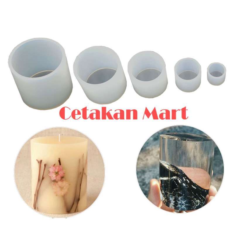 Jual Cmart Cetakan Silikon Resin Epoxy Craft Diy Lilin Tabung Silinder ...