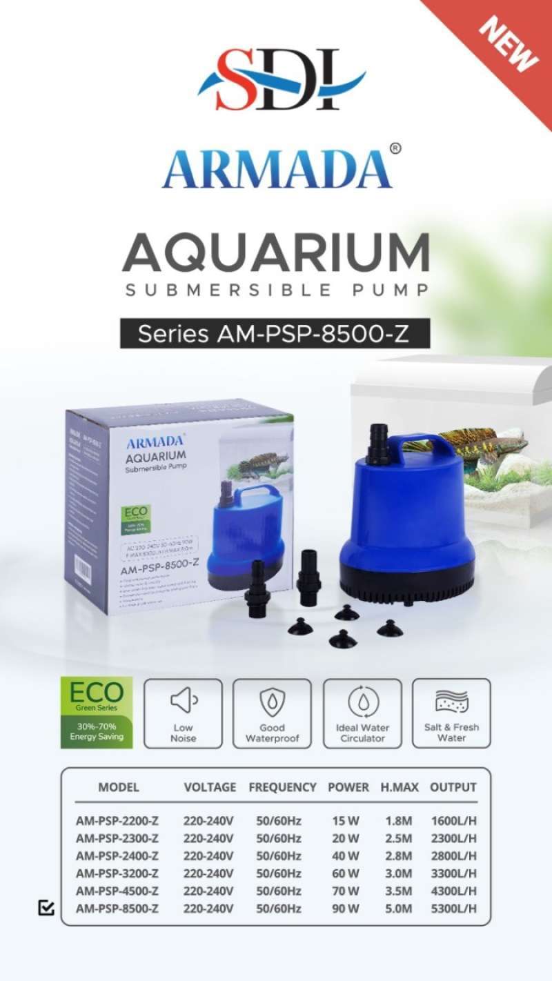 Jual Pompa Aquarium Celup Water Pump Kolam Ikan Armada Am 103 A Low ...