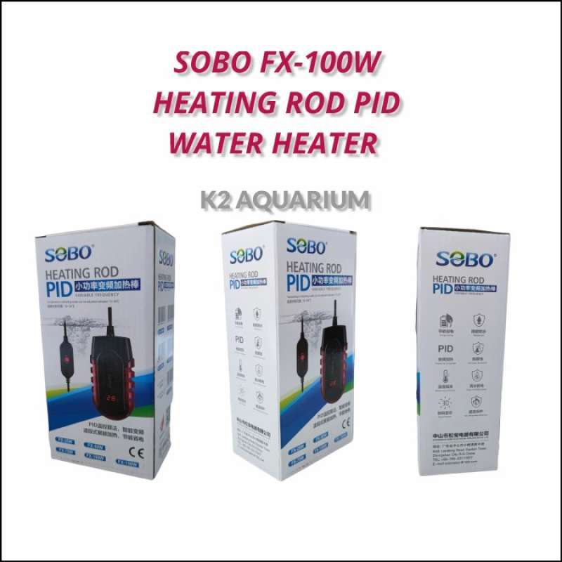 Jual Sobo Heating Rod Pid Water Heater Fx 50w 100w Digital Aquarium ...