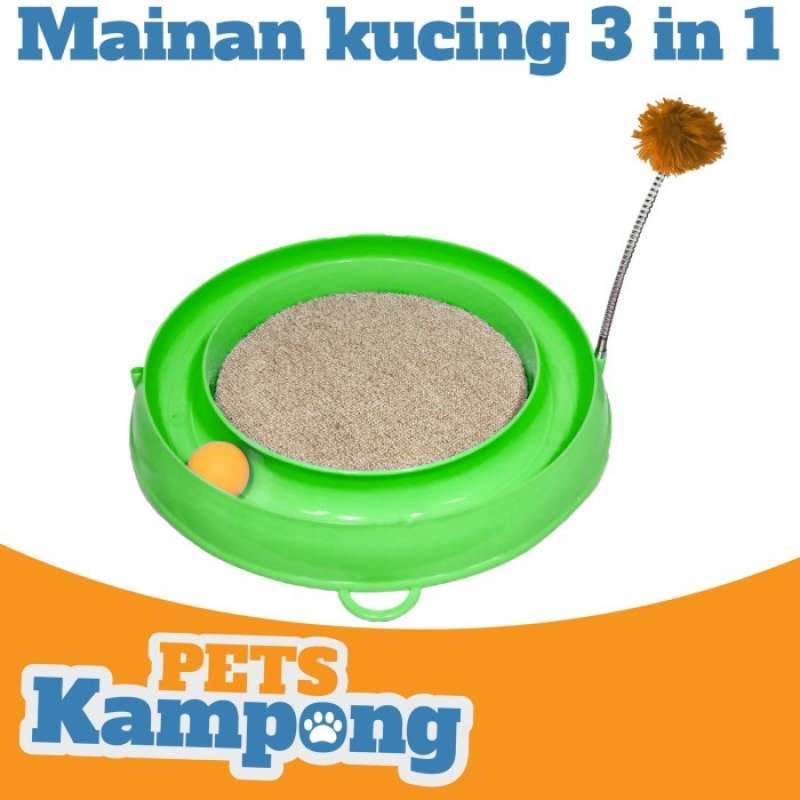 Jual Mainan Interaktif Kucing 3 In 1 Opo Cat Play Toy Ball Circuit ...
