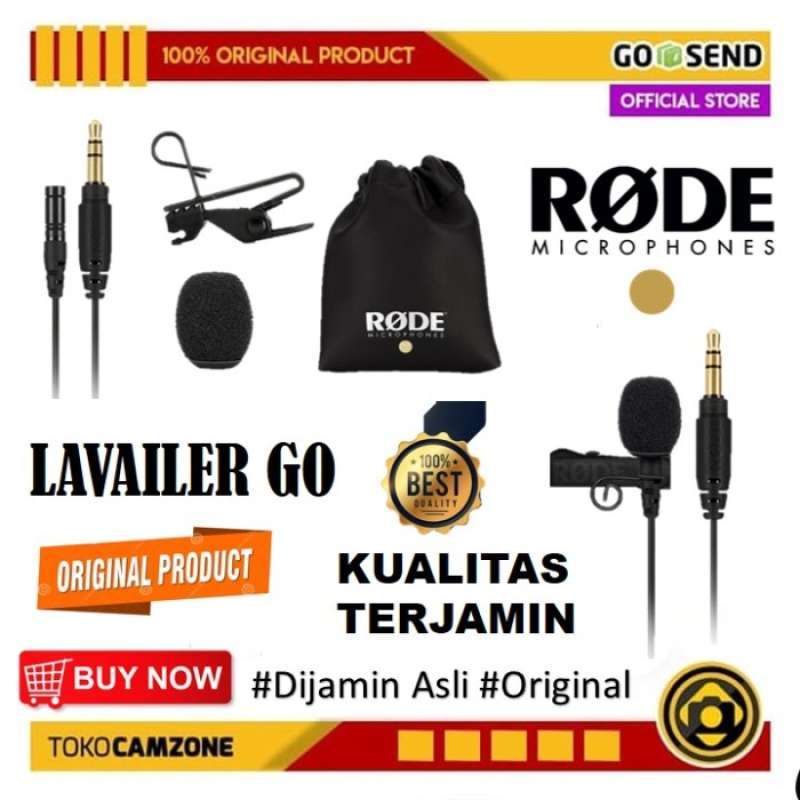 Promo Rode Lavalier Go Profesional Microphone Diskon 23% Di Seller ...