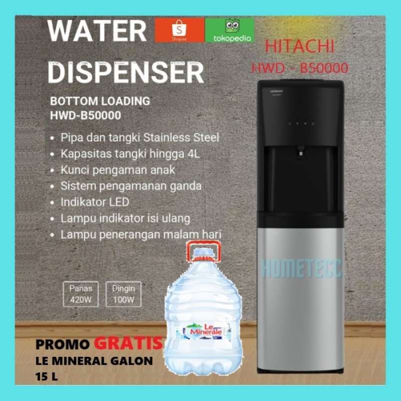 Jual Hitachi Dispenser Galon Bawah / Buttom Loading Hwd-50000 Di Seller ...