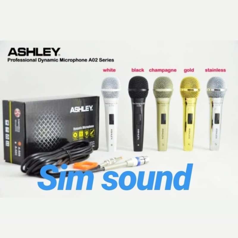Promo Mic Kabel Ashley A02 Dynamic Microphone Ashley A 02 Diskon 23% Di ...