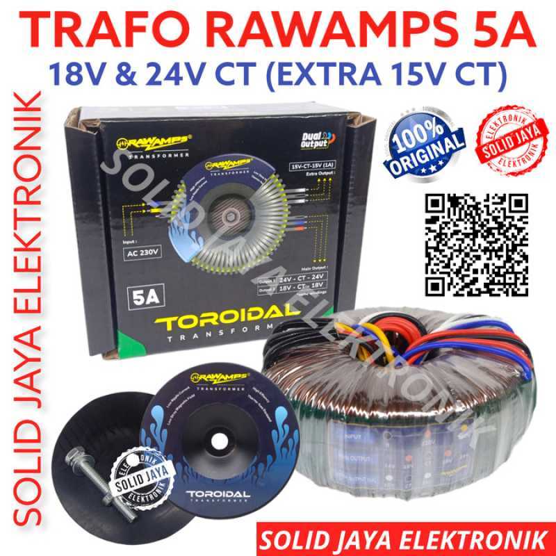 Promo Trafo Donat 5a 18v 24v Ct Rawamps Travo Toroid 5 Amper Bell Bgr ...