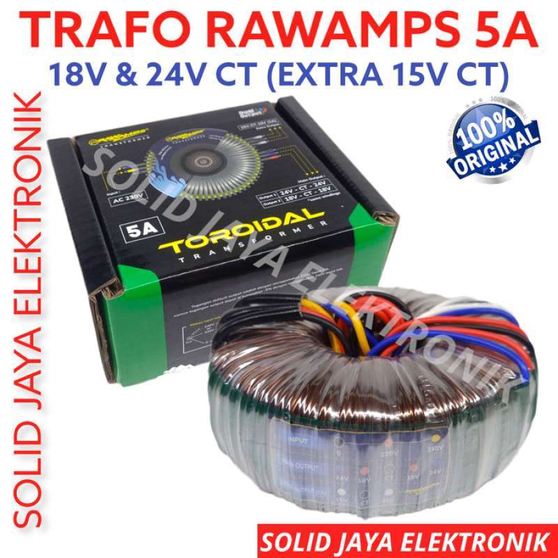Promo Trafo Donat 5a 18v 24v Ct Rawamps Travo Toroid 5 Amper Bell Bgr ...