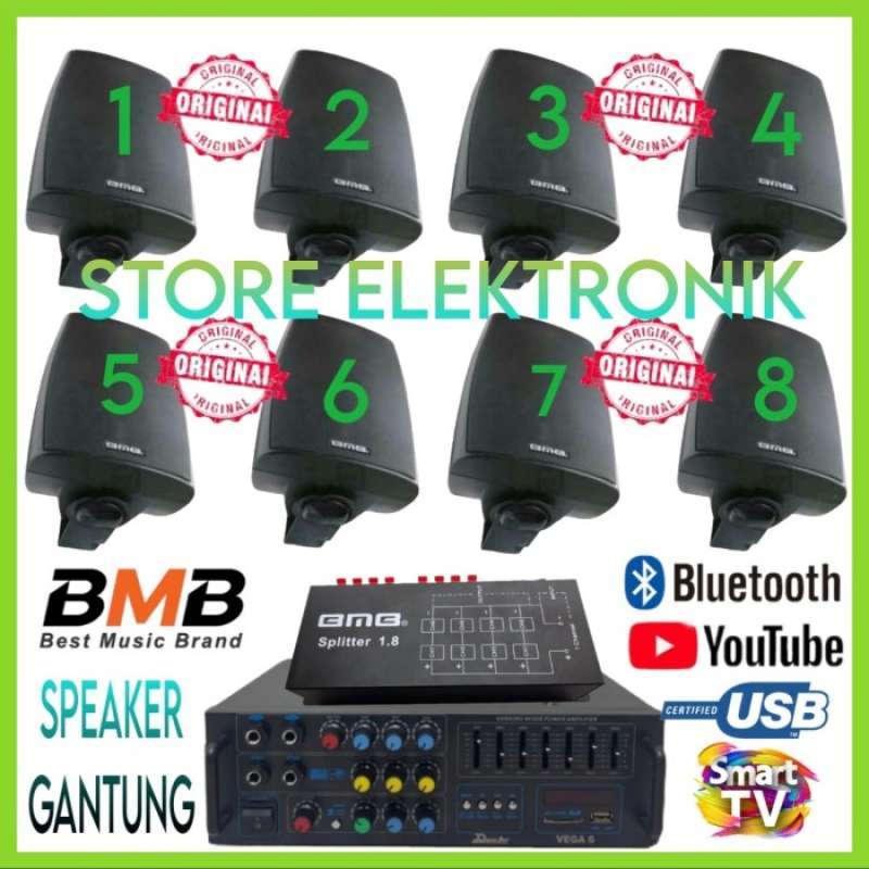 Promo Paket 8 Titik Speaker Bmb Kg 511 Buat Di Ruangan Cafe Dan Restoran Diskon 23% Di Seller ...