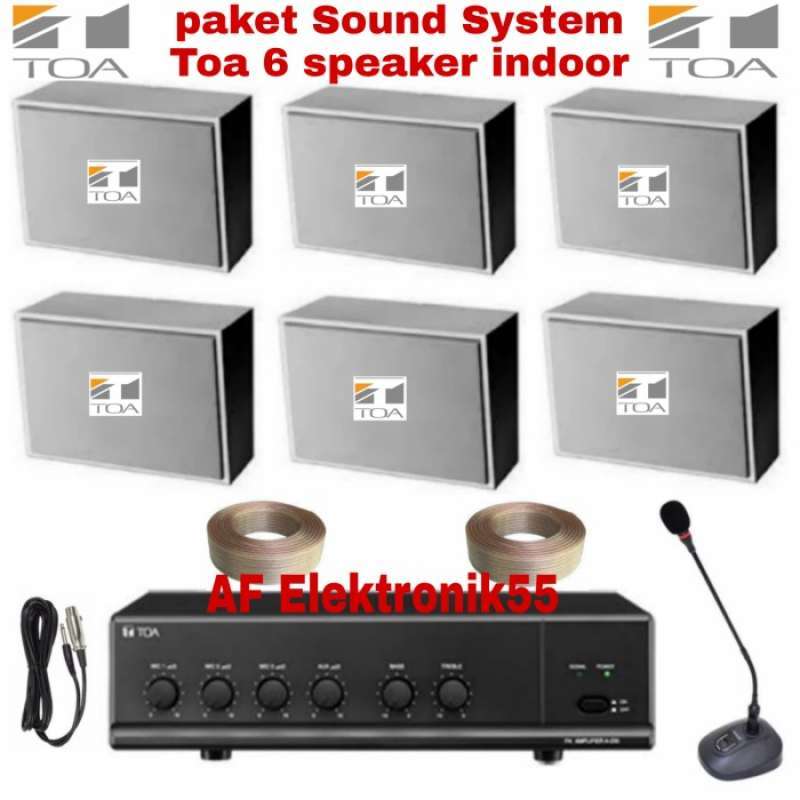 Promo Paket Sound System Toa Ruangan ( 6 Unit Speaker ) Diskon 23% Di ...