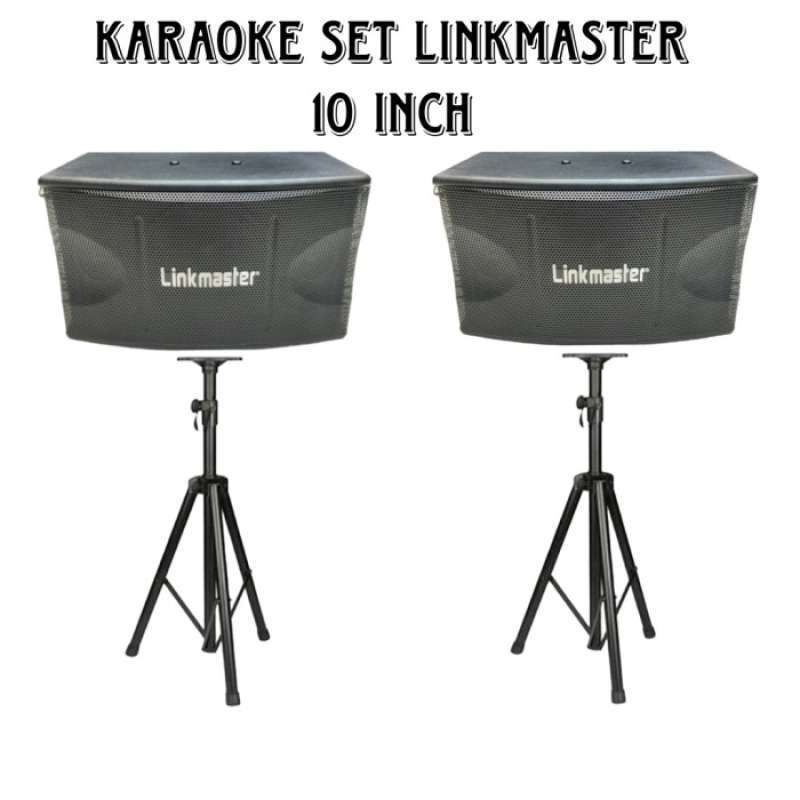 Promo Paket Karaoke Sound System Linkmaster 10 Inch Ampli Mic Wireless ...