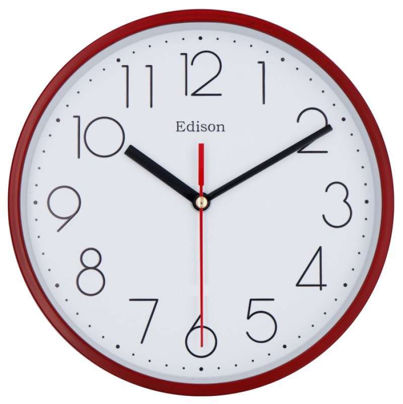 Promo Deskripsi Jam Dinding Edw 09 - T18 Timbul Diameter 230mm 230 Mm ...