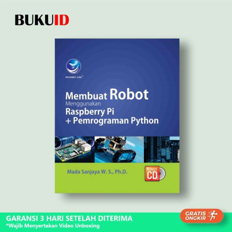 Promo Buku Membuat Robot Menggunakan Raspberry Pi + Pemrograman Python+cd Diskon 23% Di Seller ...