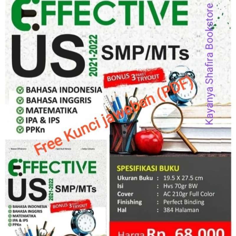 Promo Buku Effective Us Smp/mts 2021-2022 Cv Pustaka Andromedia Diskon 23% Di Seller Zawaru ...
