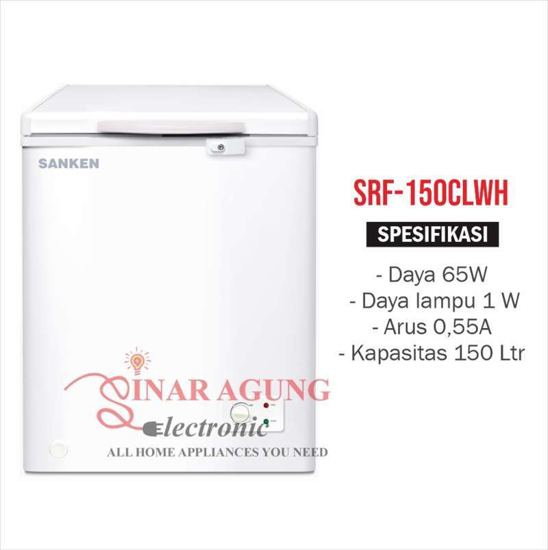 Promo Sanken Srf-150clwh / Srf150clh Freezer Box 150l - Garansi Resmi ...