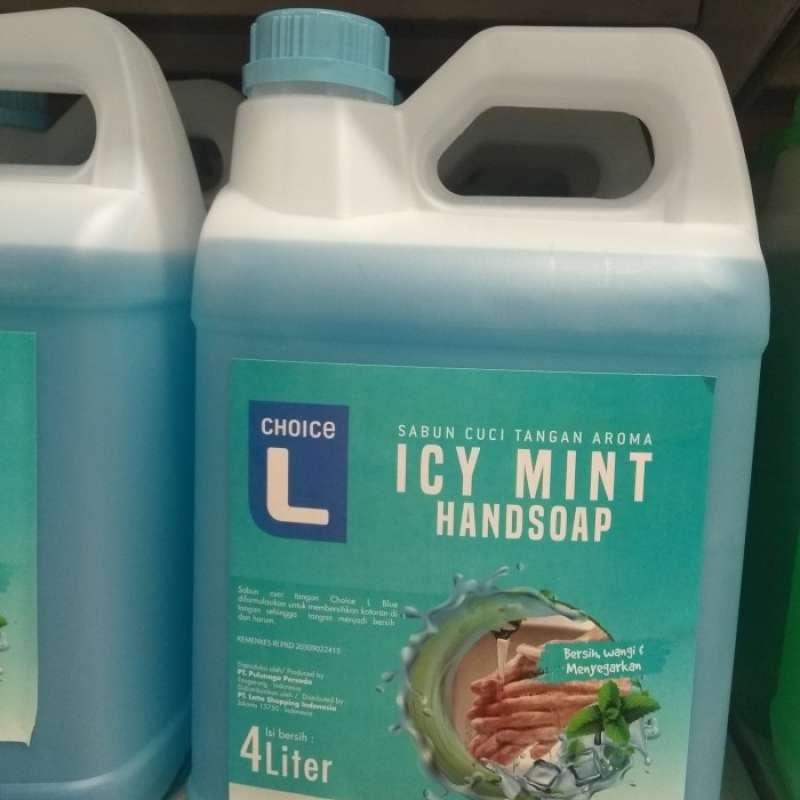 Jual L Choice Hand Soap Icy Mint Sabun Cuci Tangan 4 Liter Di Seller ...