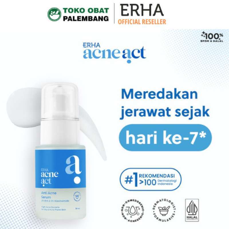 Jual Erha Acneact Anti Acne Serum Bha Niacinamide Oily Acne Prone ...