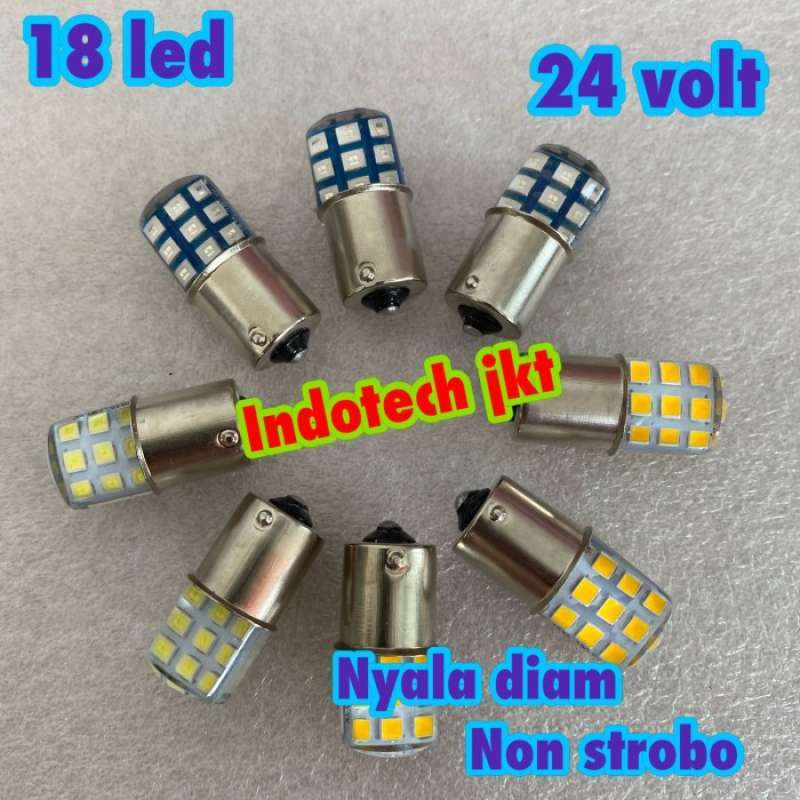 Promo Lampu Bemper Sein Mundur Truk 18 Led 24 Volt Nyala Diam Model Jelly - Kuning Diskon 47% Di ...