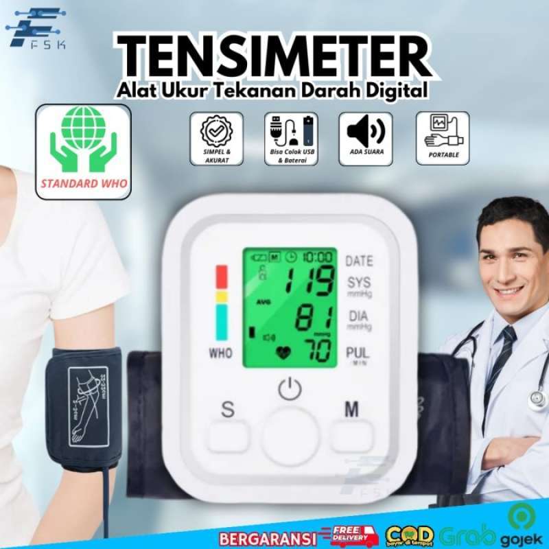 Promo Tensimeter Digital/ Alat Tensi Darah Digital/alat Ukur Tekanan Darah Diskon 23% Di Seller ...