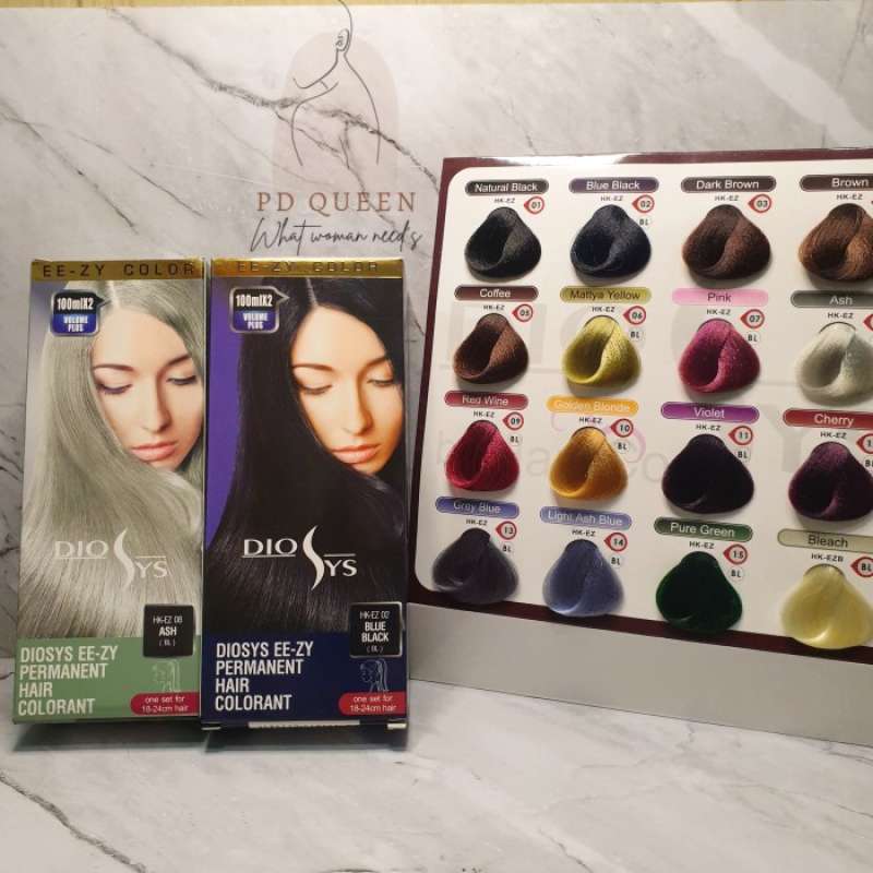 Jual Cat Rambut Diosys Ee-zy Permanent Hair Colouring Set 100 Ml ...