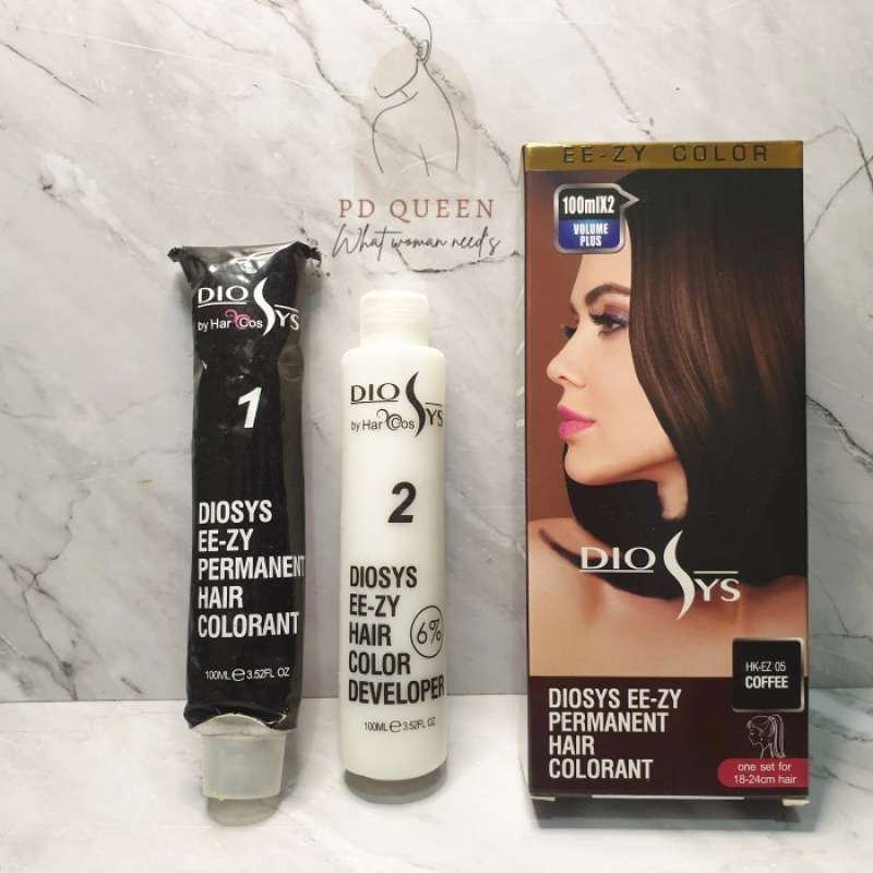 Jual Cat Rambut Diosys Ee-zy Permanent Hair Colouring Set 100 Ml ...