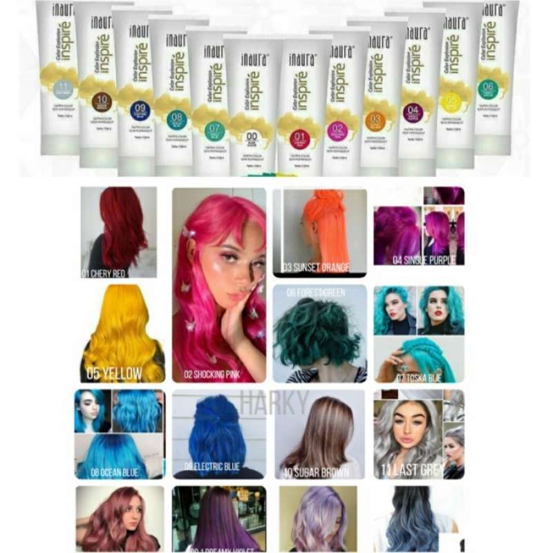 Jual Inaura Color Explosion Inspire 100ml Hair Cat Pewarna Rambut No 01 ...