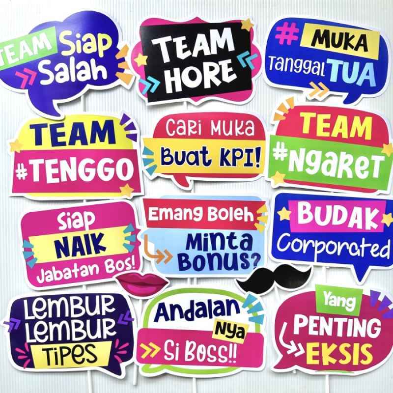 Jual Photobooth Kantor Office Work Party Props Photobooth Di Seller ...