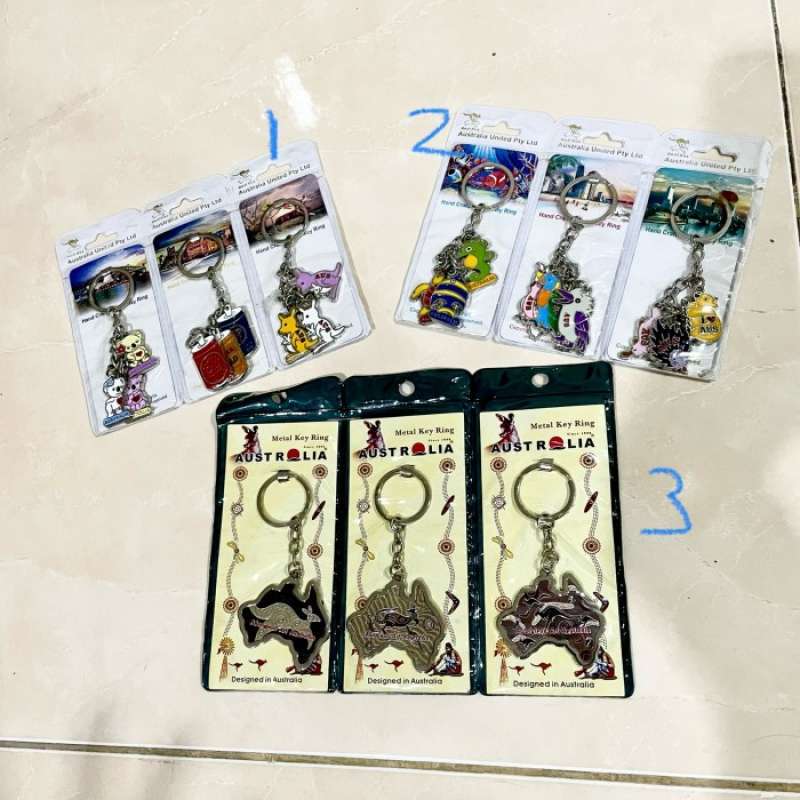 Jual Ori Australia Souvenir Key Chain/ Gantungan Kunci Australia - Set ...