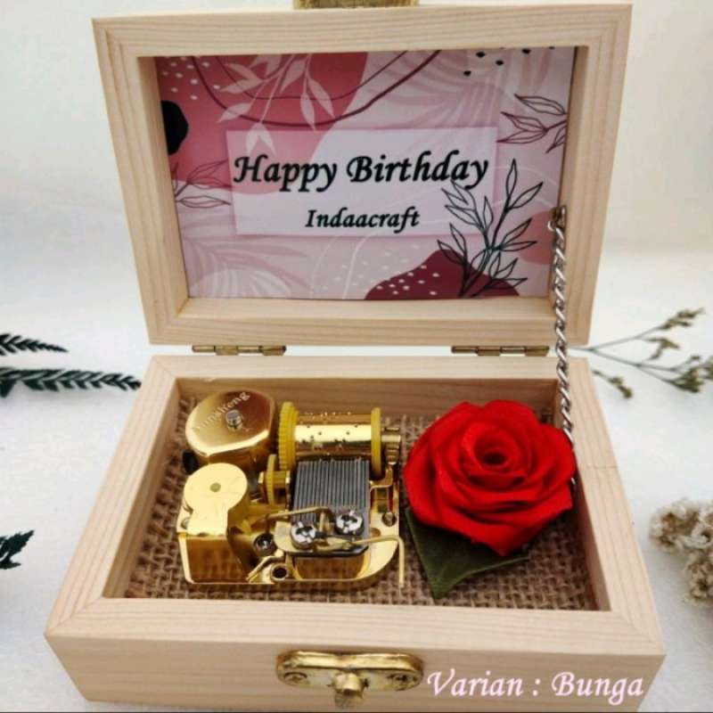 Jual Music Box / Kotak Musik Kayu & Acriliyc Otomatis Bisa Custom Foto ...