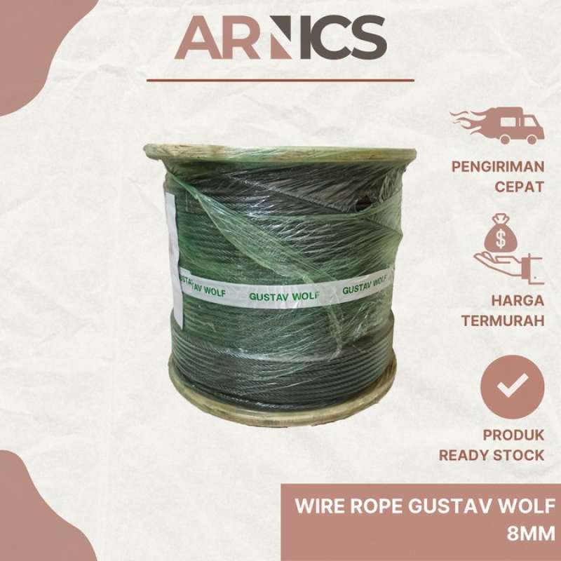 Jual Wire Rope Gustav Wolf 8mm / Seling Lift Elevator 8x19 Di Seller Yama - Cengkareng Timur ...