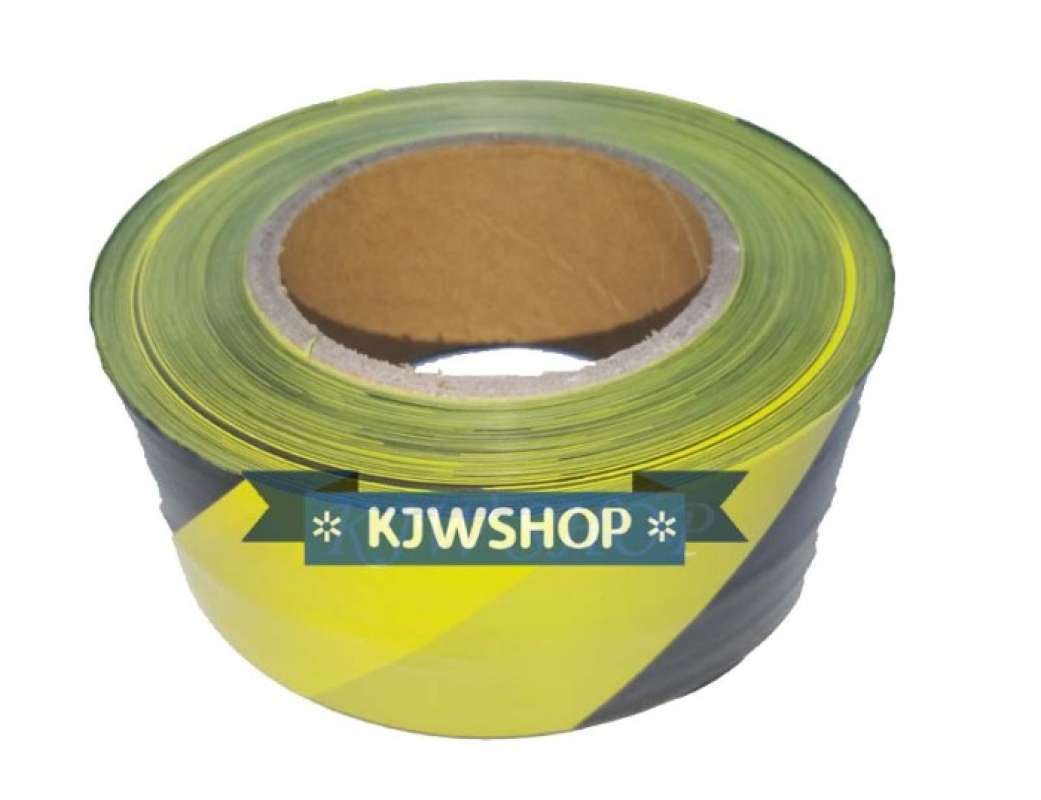 Jual Safety Line Isolasi Pembatas Garis Pengaman Kuning Hitam 2 X ...