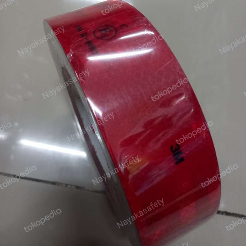 Jual Stiker Reflektor 3m Merah 1 Roll 5cm X 45 Mtr / Scotlight Uji Kir ...
