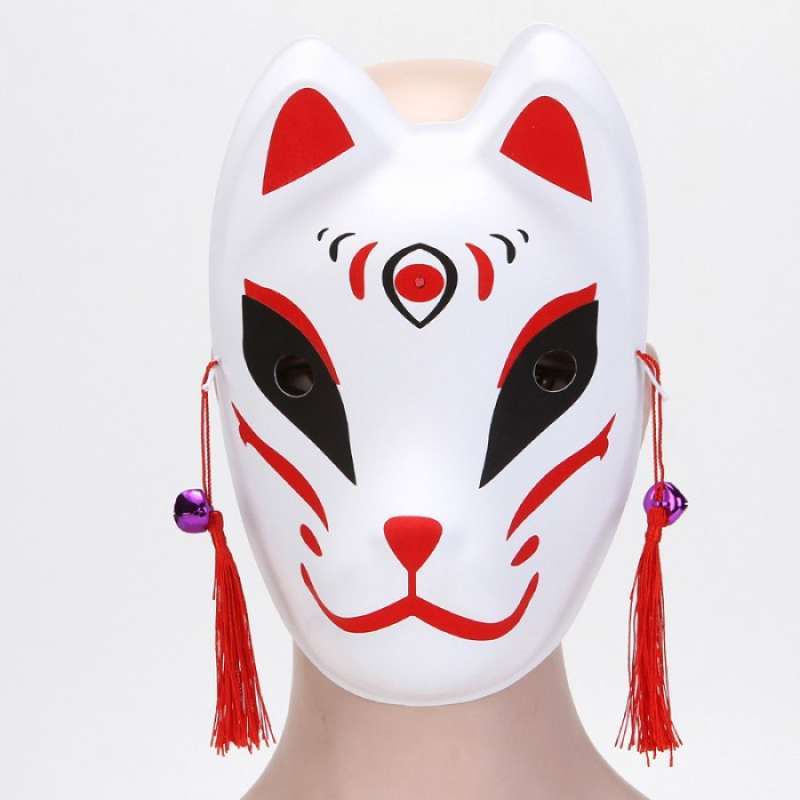 Jual Topeng Anime Jepang Topeng Kitsune Fox Cosplay Topeng Rubah Jepang ...