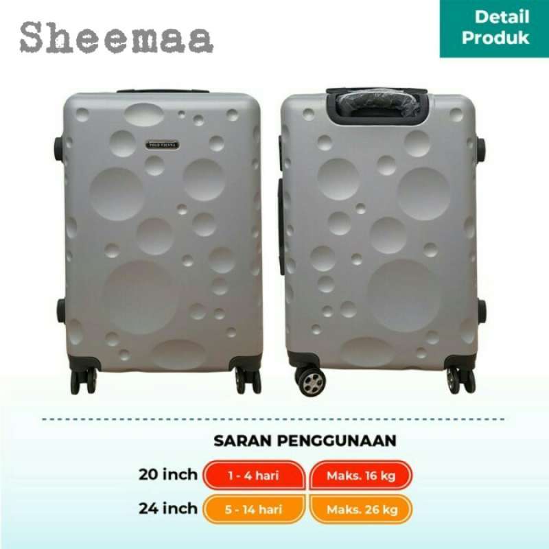 Promo Koper 20 Inch Vienna Kabin Fiber Hardcase Cabin Roda 4 Tas Travel ...