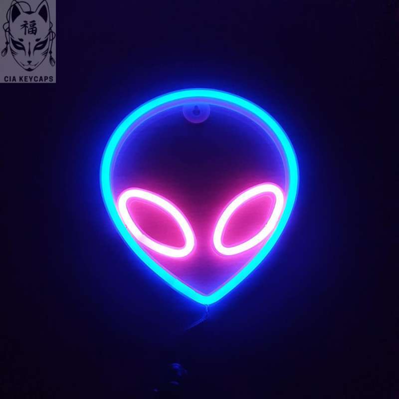 Jual Led Lampu Neon Planet Rocket Alien Moon Lightning Cat Dekorasi ...