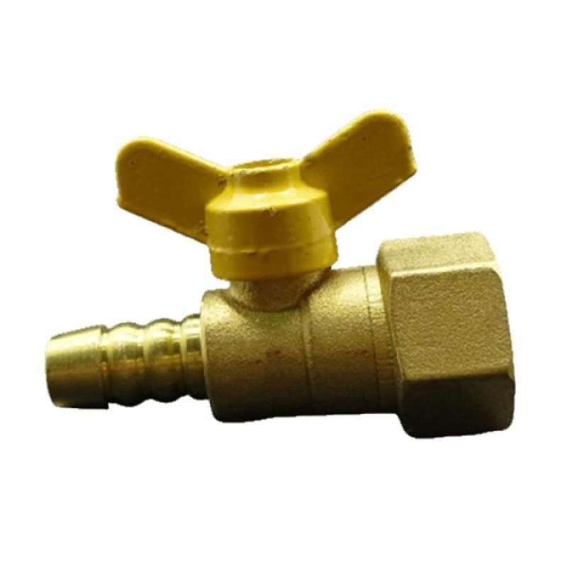 Jual Kran Gas Kuningan 1/2 Inch Stop Kran Gas Drat Dalam Drat Luar Di ...