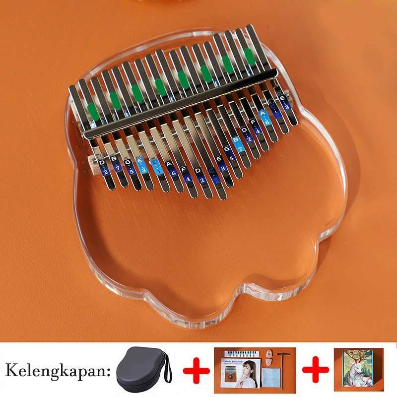 Jual Kalimba Acrylic 17 Key Piano Jari Jempol Crystal Kalimba Alat ...