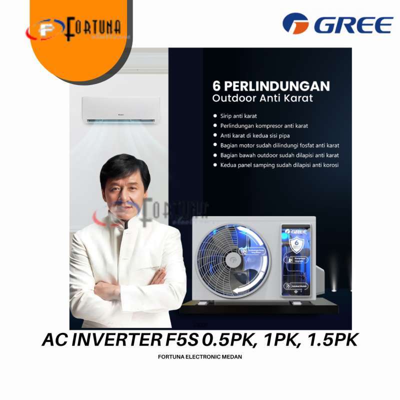 Jual Ac Gree F5s Series - Inverter Gwc05f5s (0.5pk) Gwc09f5s (1pk) Gwc12f5s (1.5pk) Gwc18f5s ...