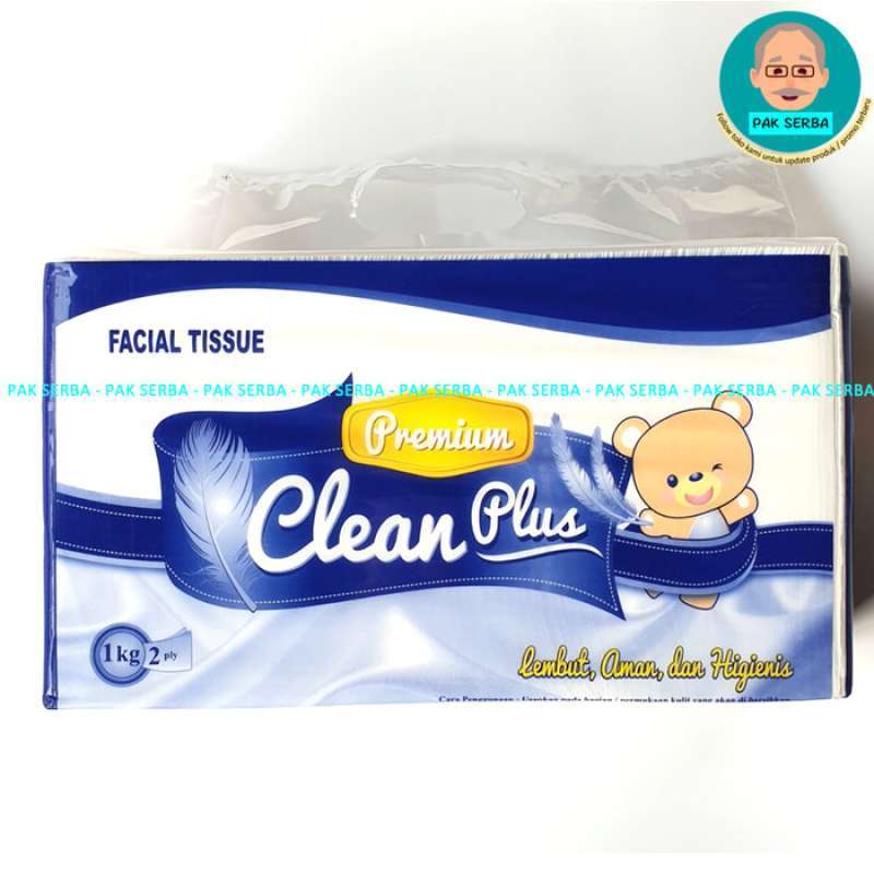 Promo Clean Plus Premium Facial Tissue 1kg / Tisu Wajah (dus) Diskon 33 ...