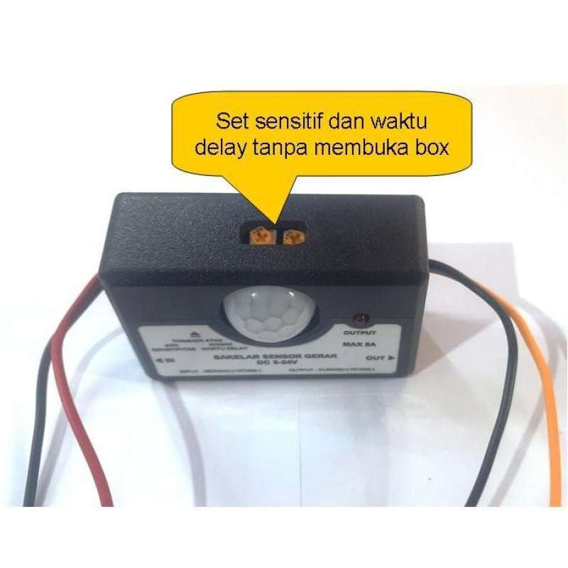 Jual Saklar Sensor Gerak Dc 12v 8-24v Pir Setting Mudah Motion Detector ...