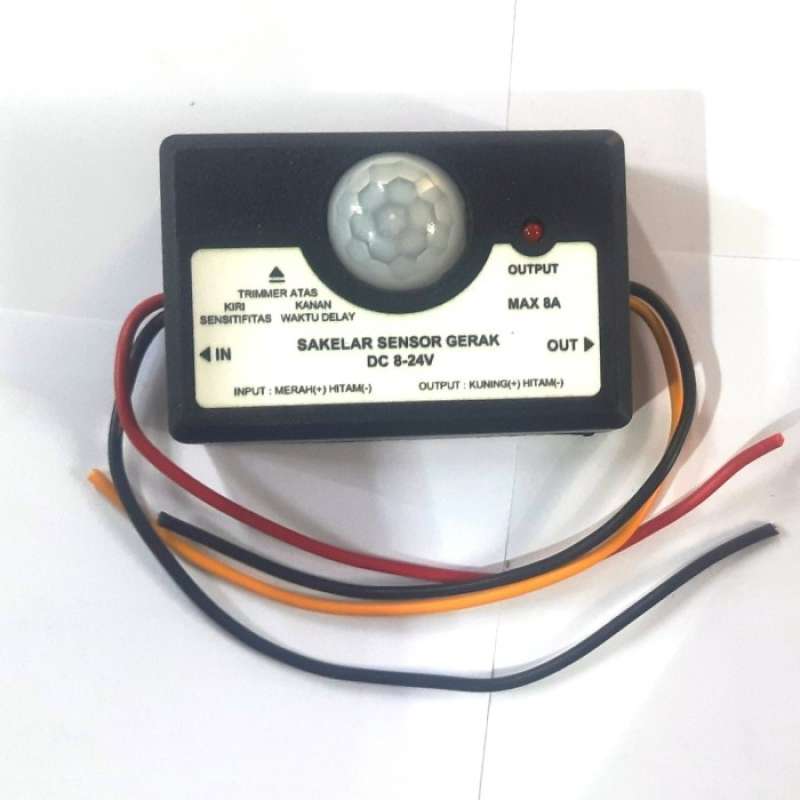 Jual Saklar Sensor Gerak Dc 12v 8-24v Pir Setting Mudah Motion Detector ...