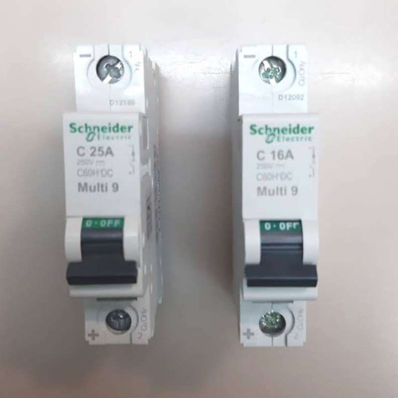 Jual Mcb Dc C60h Schneider 1p 1a,2a,4a,6a,10a,16a,20a,25a,32a,40a 10ka - 6a Di Seller Shin Store ...