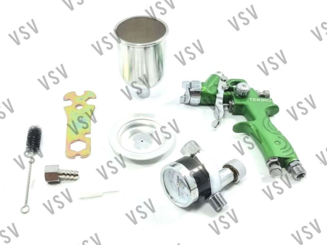 Jual Tekiro Spray Gun K350 Kit Semprotan Cat Spet Tabung Atas Alat ...