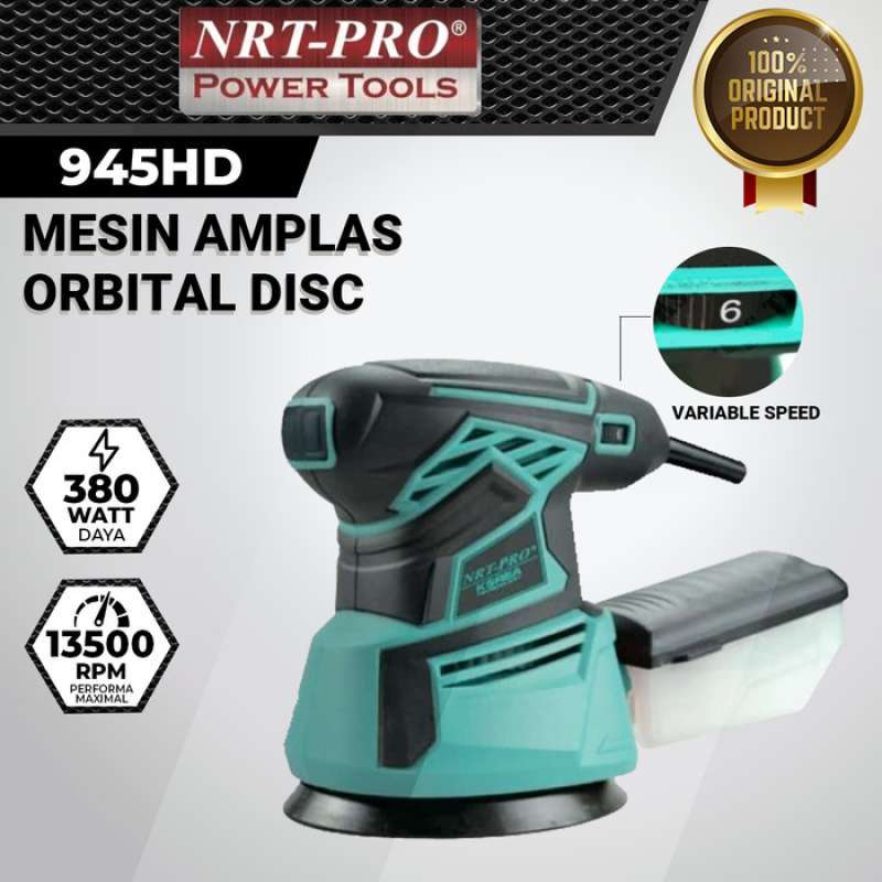 Jual Mesin Amplas Bulat Orbital Disc Sander Nrt Pro 925 Hd 5 Inch ...