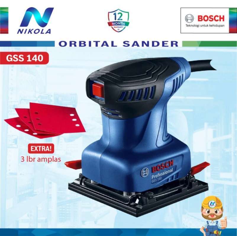 Jual Gss 140 Bosch Orbital Sander Mesin Amplas Listrik Sander 220w ...