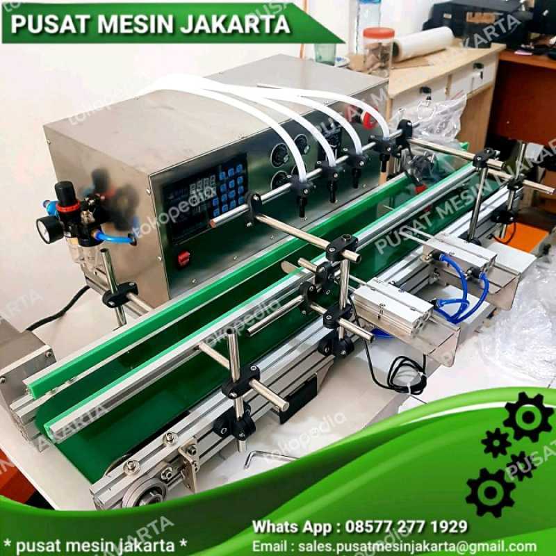 Jual Mesin Filling Pengisi Cairan Liquid 4 Nozzle Dengan Conveyor Di Seller Shin Store ...