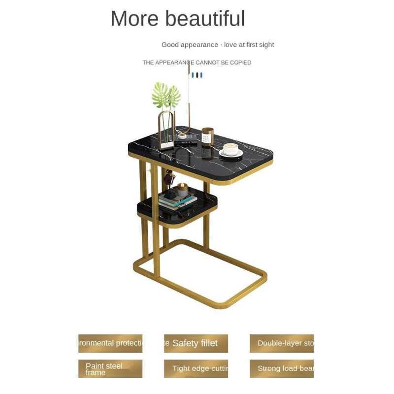 Jual Geja Meja Sofa Side Table Marbel European Style Double Layer H81 ...